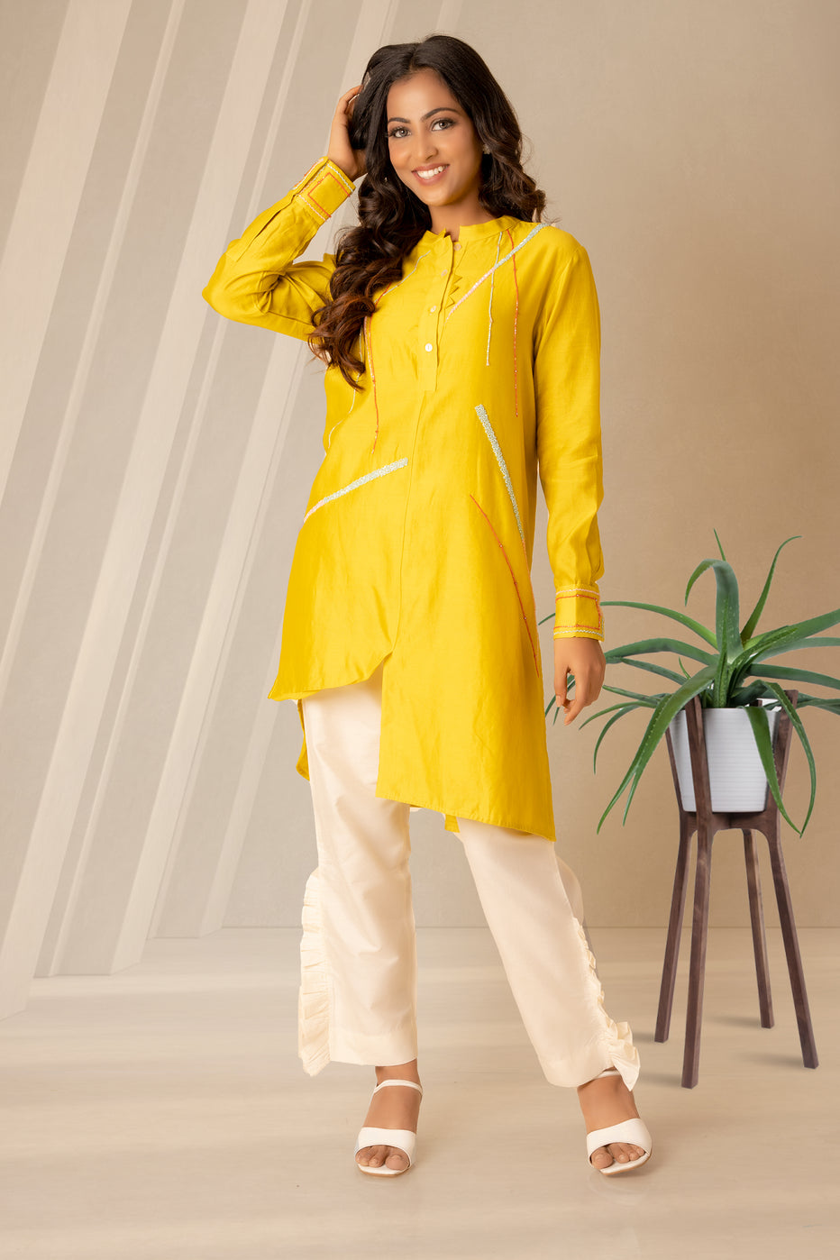 YELLOW Zoe Co-Ord Set – Sandhya Shah